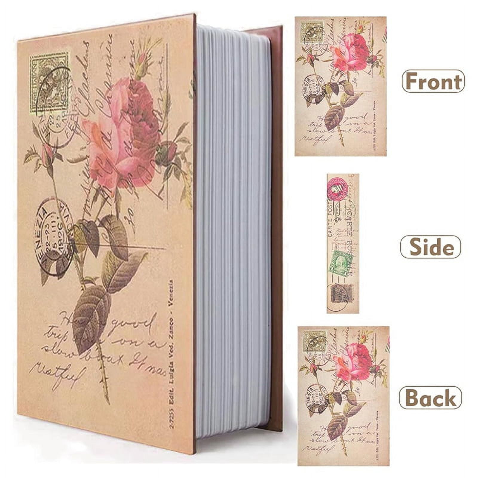 Decorative Book Safe Box with Key Lock, Vintage Faux Book Hidden Safe ...