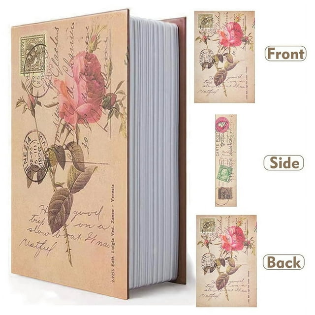 Decorative Book Safe Box with Key Lock, Vintage Faux Hidden for ...