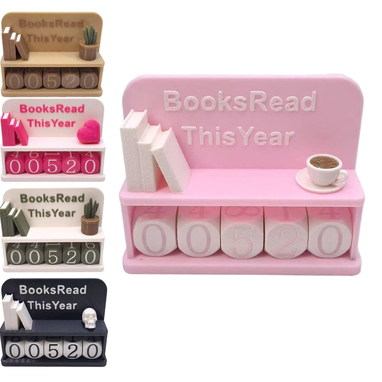 Decorative Book Sign, Personal Reading Log, Book Counter Display ...