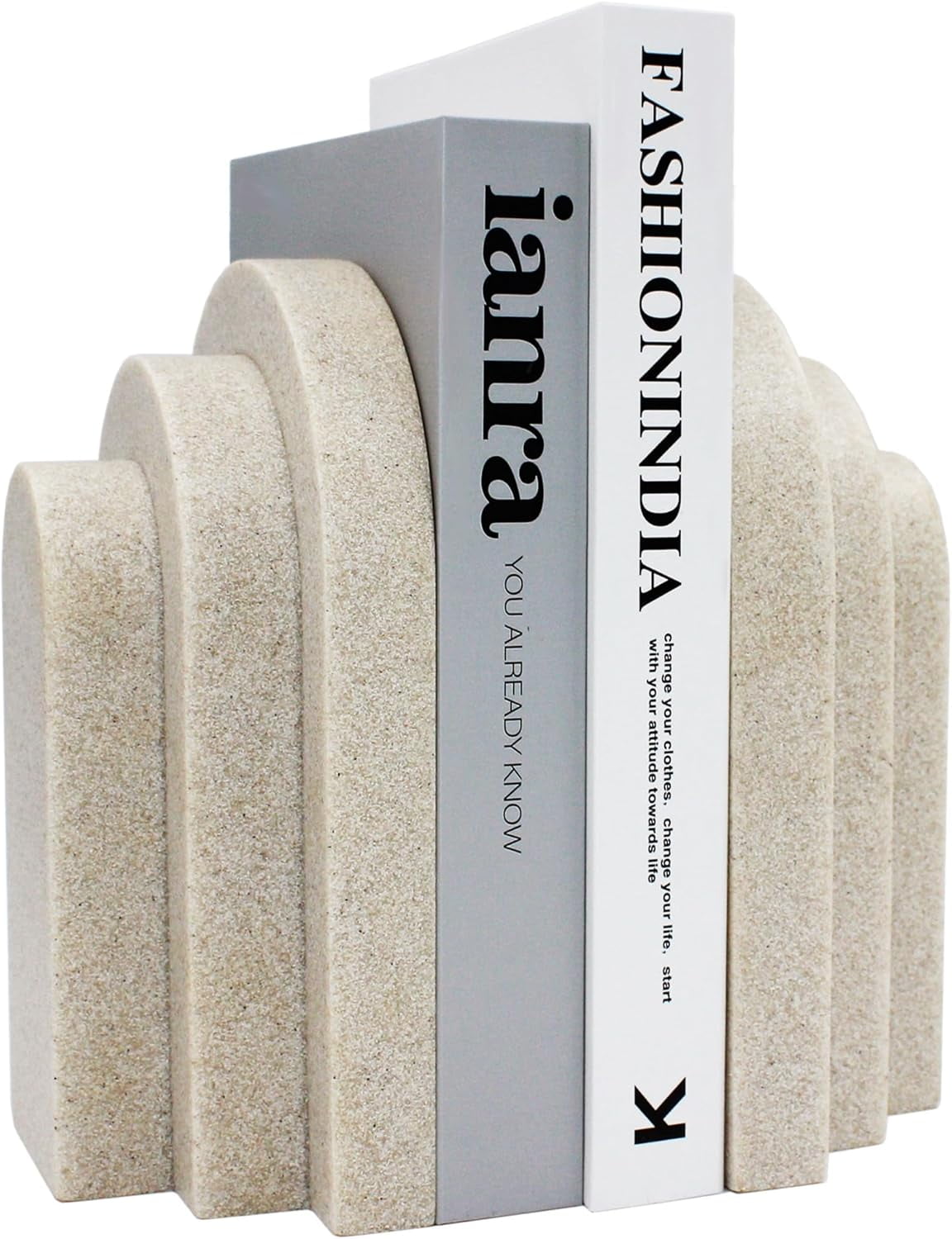 Decorative Bookends for Heavy Books, Aesthetic Book Ends Set of 2 ...