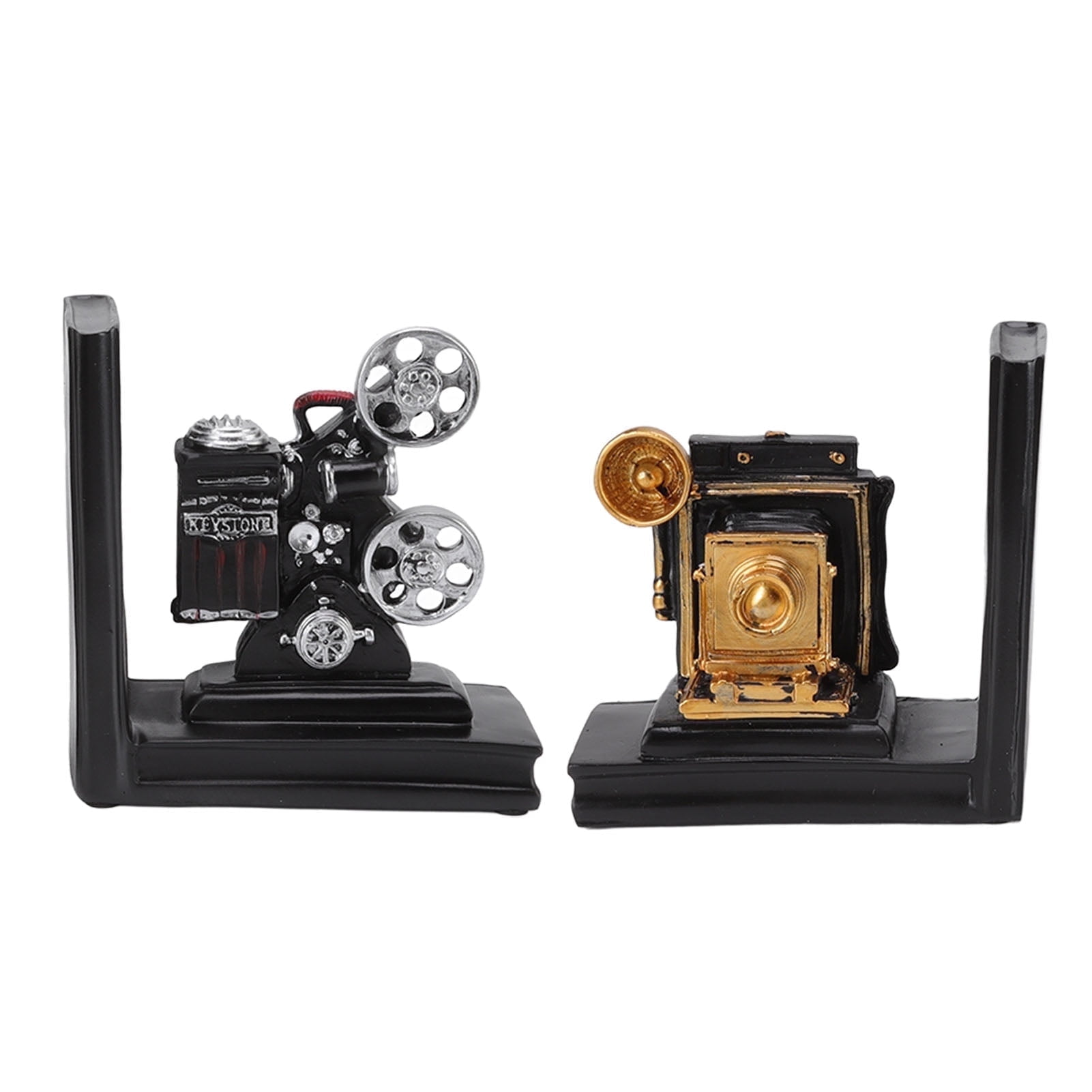 Decorative Bookends, Shelf Book Ends Camera Movie Projector Bookends ...