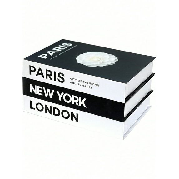 Decorative Books Coffee Table Decor,3 Pieces Stylish Books Of Room ...