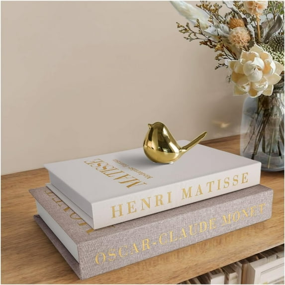 Decorative Books,Coffee Table Decor with Linen Coffee Table White Books ...