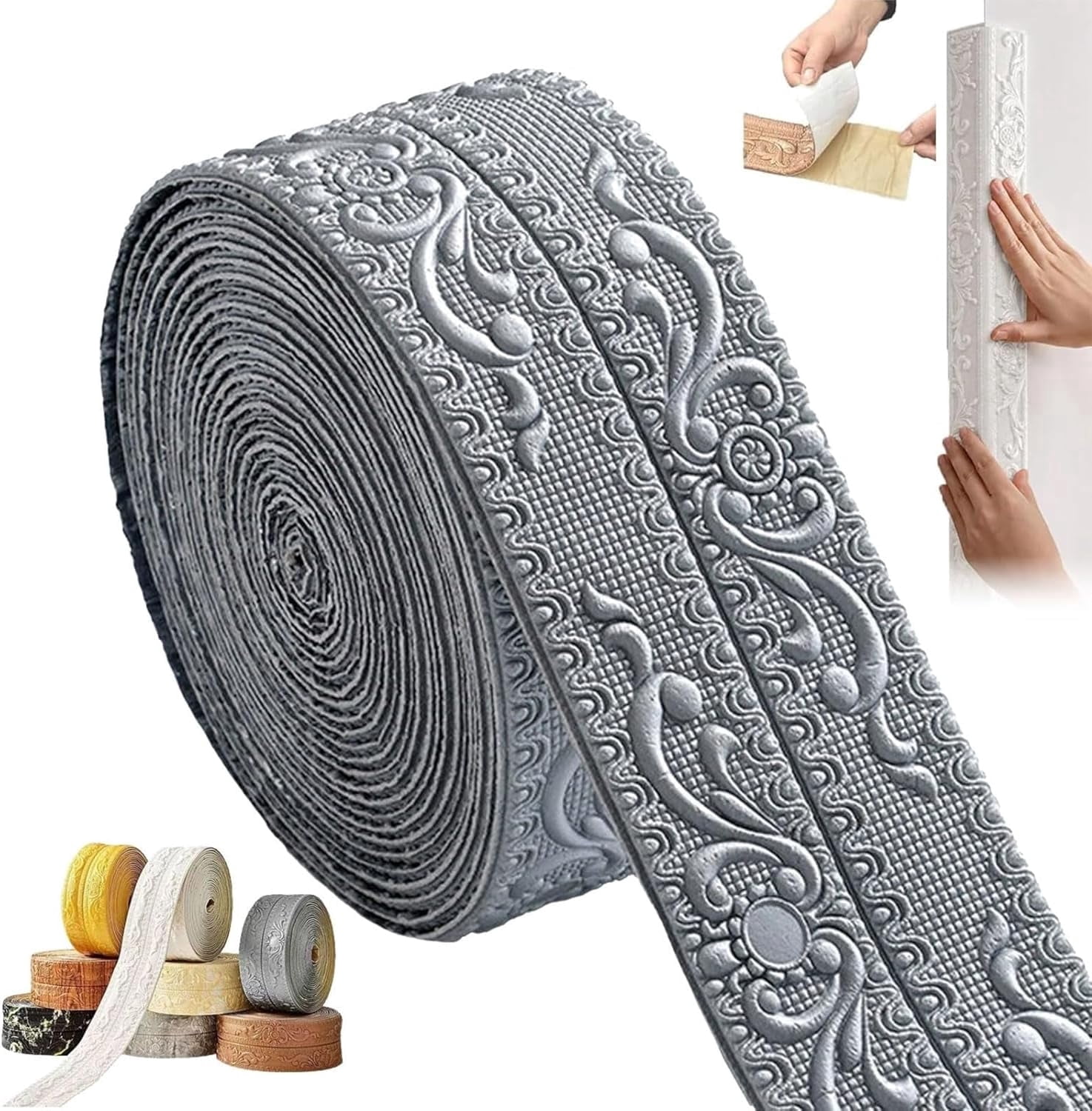 Decorative Border Tape 393 Inch, Self Adhesive Peel & Stick Foam ...