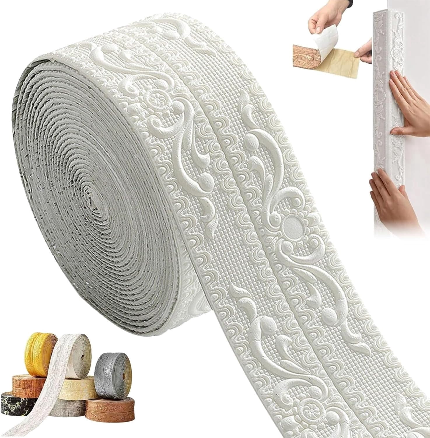 Decorative Border Tape 393 Inch, Self Adhesive Peel & Stick Foam ...