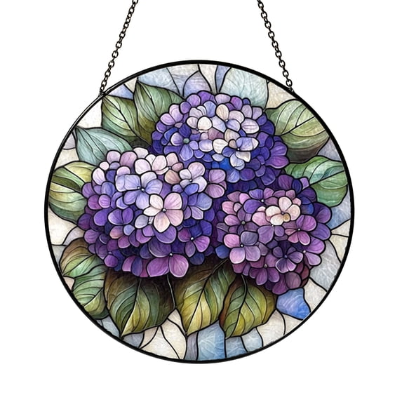 Decorative Botanical Lilac Glass Suncatcher - Walmart.com