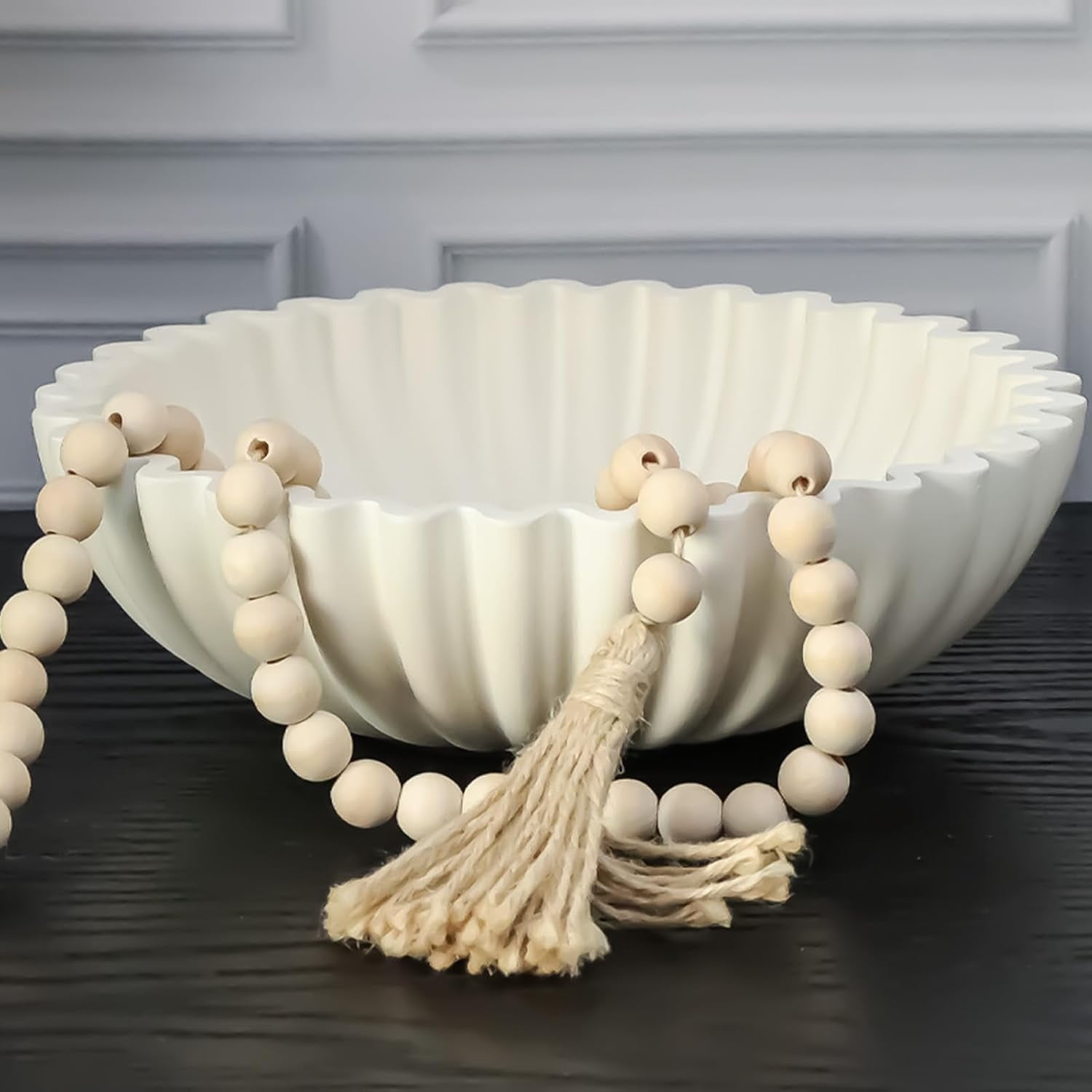Decorative Bowl for Home Decor - White Large Decorative Fruit Bowls for ...