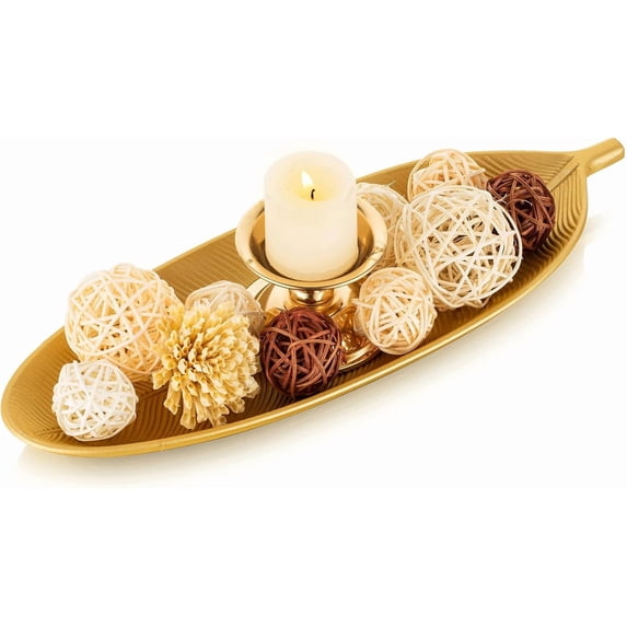 Decorative Bowls for Home Decor: Leaf Shaped Wood Key Tray Entryway ...