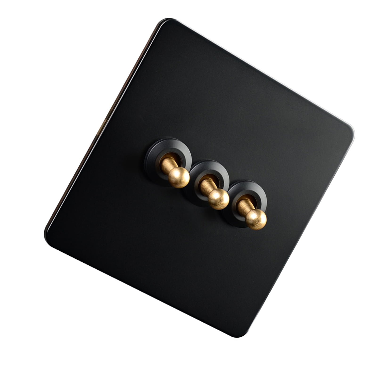 Decorative Brass Toggle Light Switches Panel Flame-resist Designs Wall ...