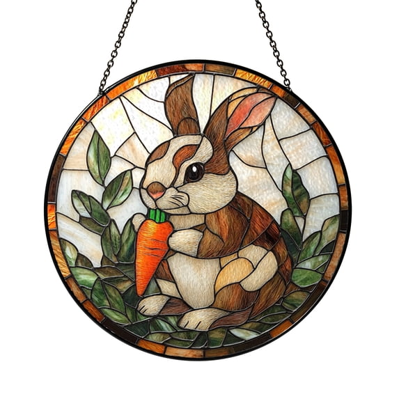 Decorative Bunny Glass Suncatcher for Window - Walmart.com