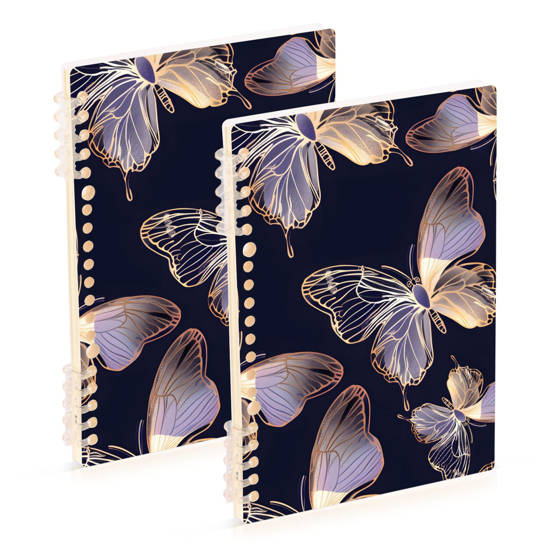 Decorative Butterflies Ring Binder Notebook Journey Note Diary College ...