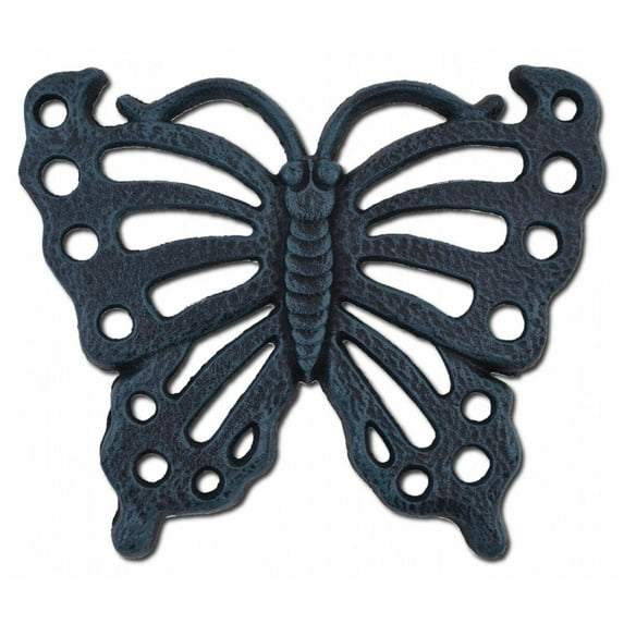 Decorative Butterfly Stepping Stone Paver Verdigris Cast Iron 11" Wide ...