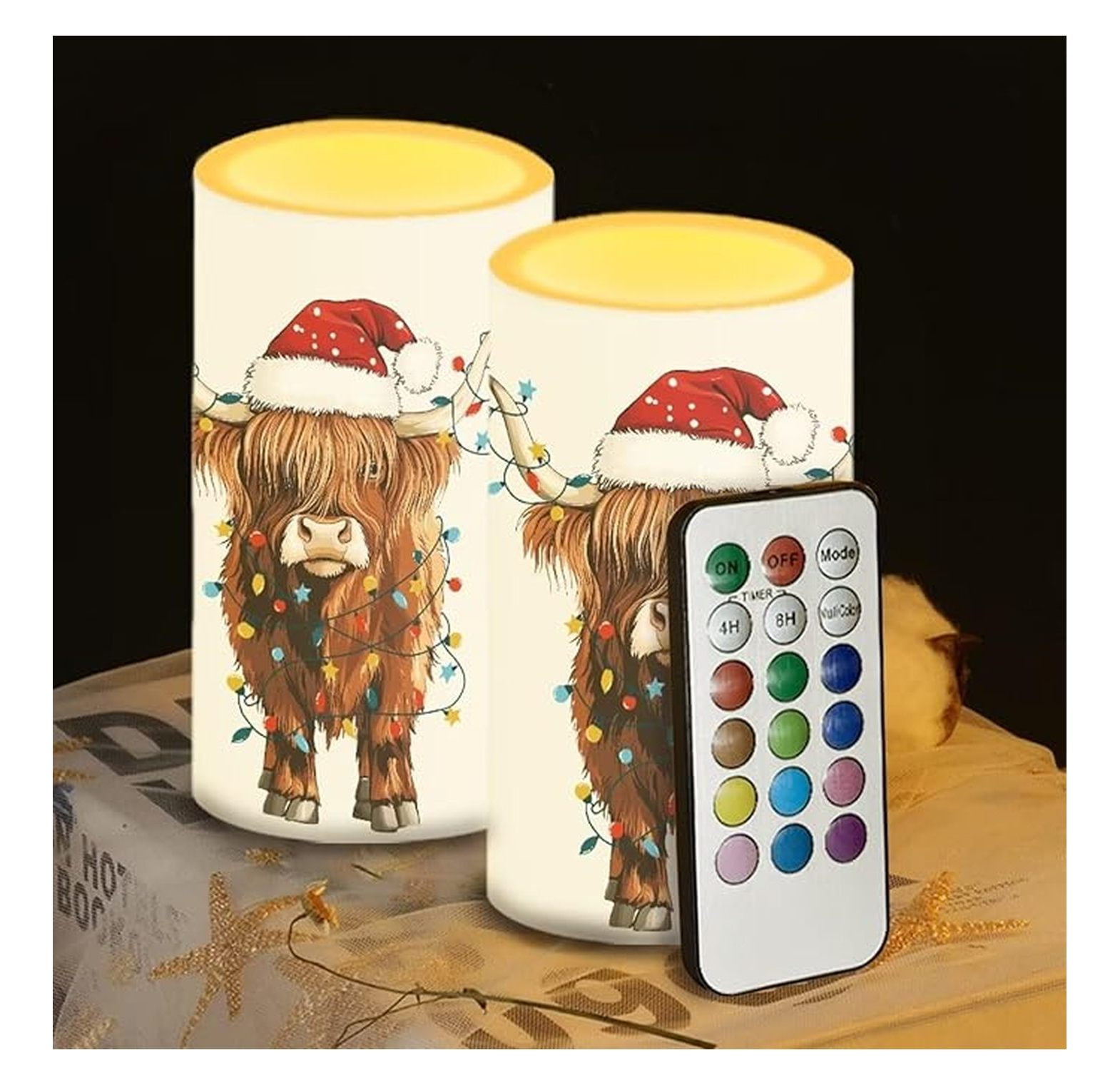 Decorative Candles for Home Decor Flameless Christmas Candles with ...