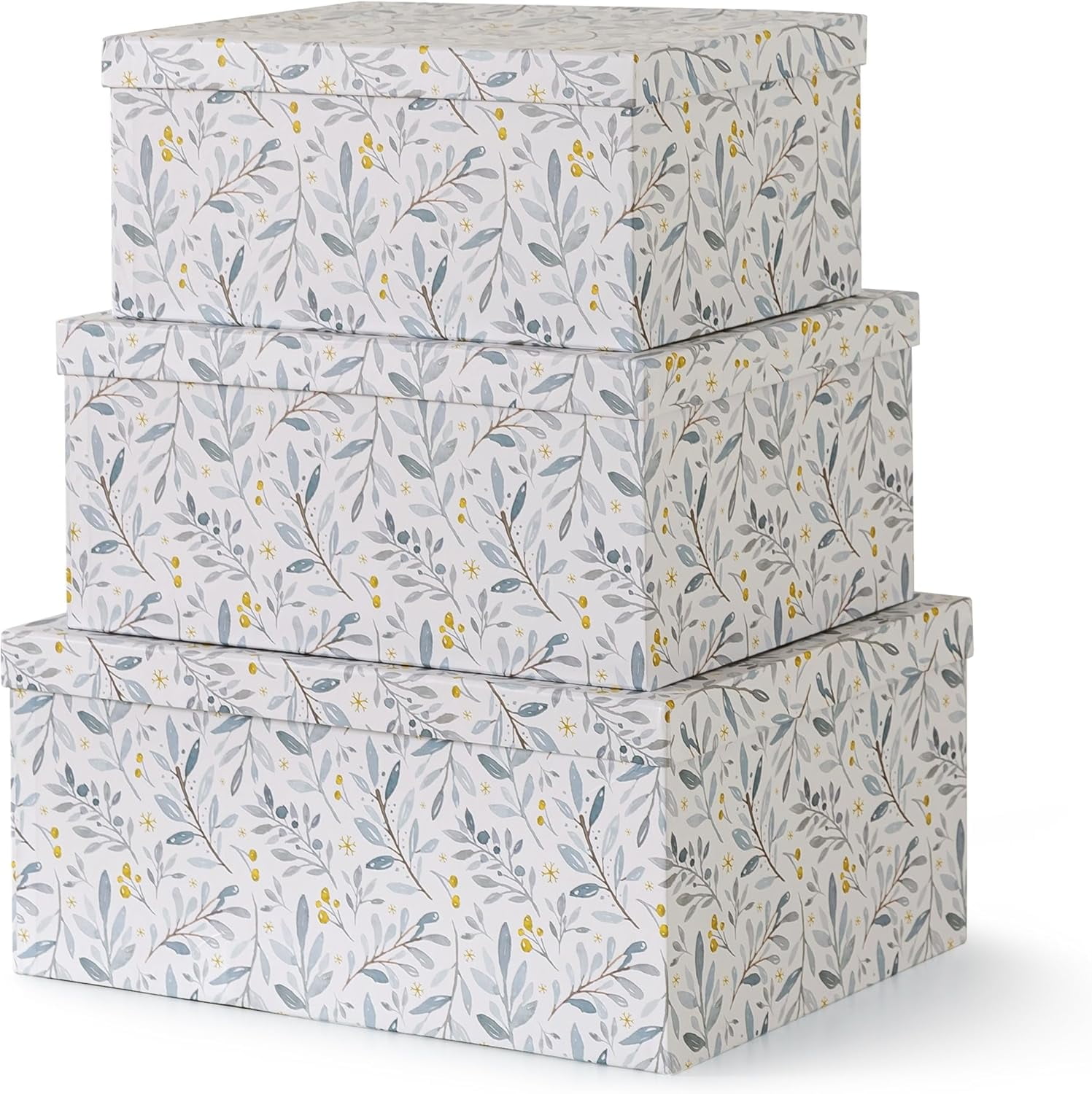 Decorative Cardboard Storage Boxes with Lids for Home Decor and ...