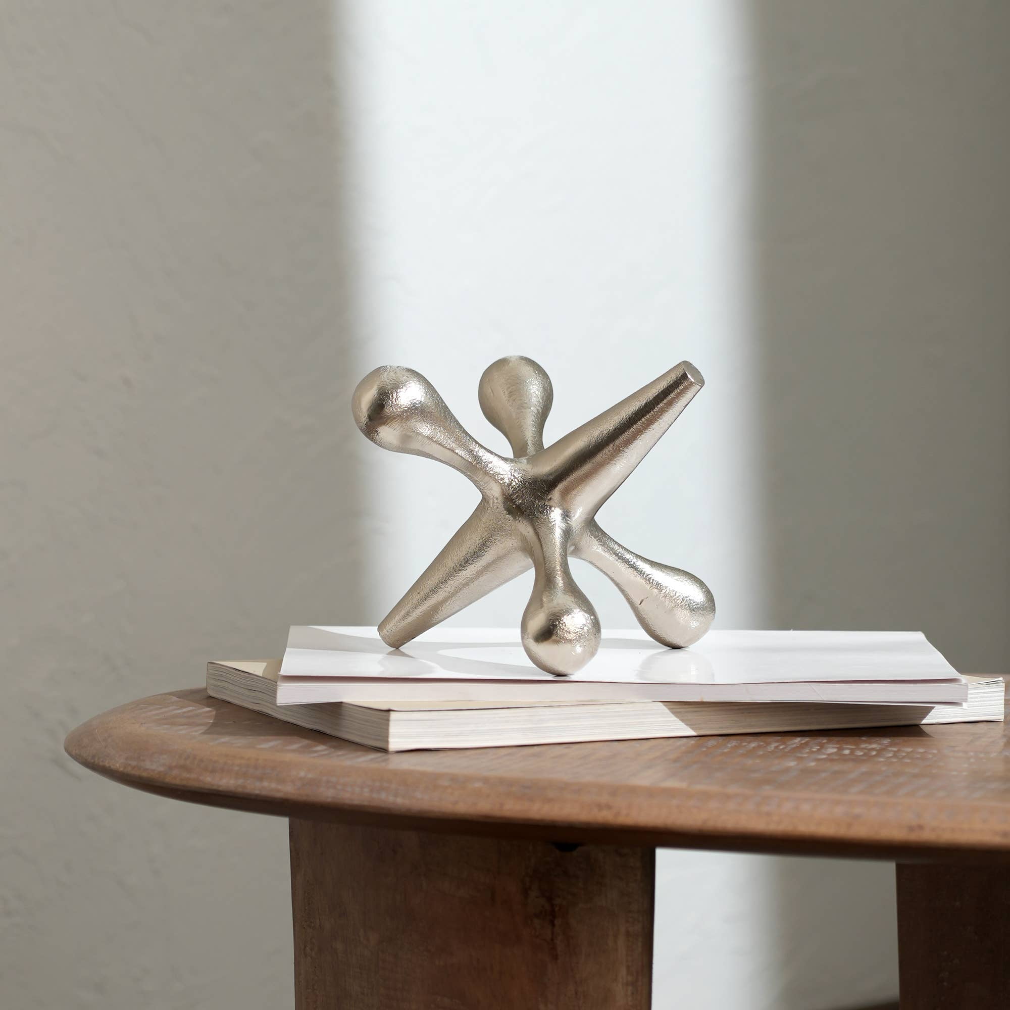 Decorative Cast Aluminum Silver Color Jack Paperweight - Walmart.com