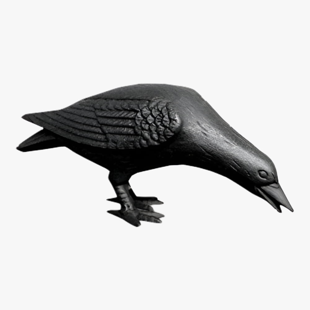 Decorative Cast Iron Crow, Black, Head Down, JS-90-7117 - Walmart.com