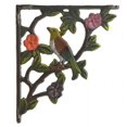 Decorative Cast Iron Wall Shelf Bracket Bird On Branch Color 7.625 ...