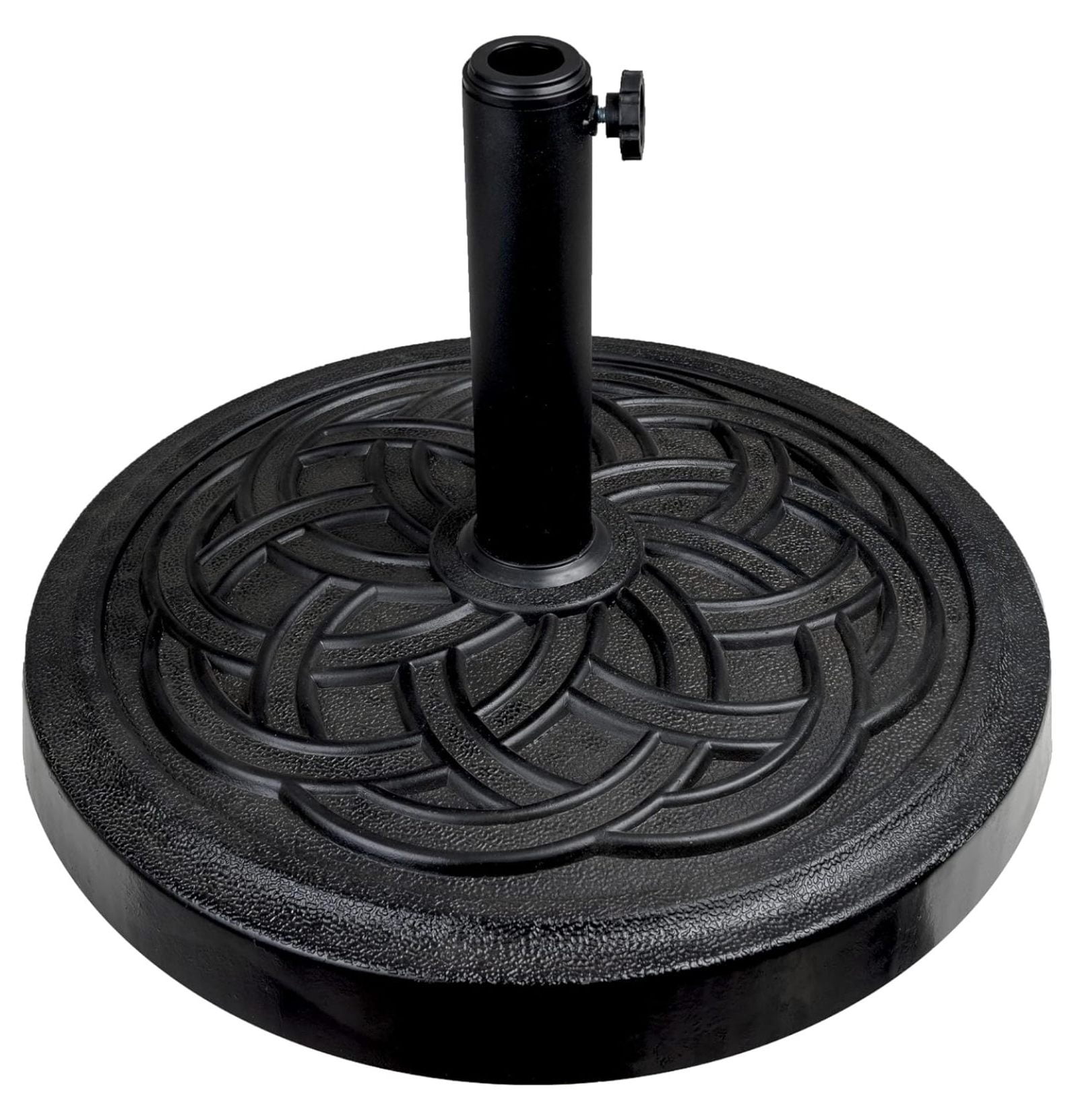 Decorative Cast Stone Patio Umbrella Base LBS Resin Heavy Duty Umbrella ...