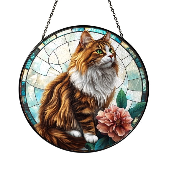 Decorative Cat Glass Suncatcher - Walmart.com