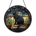 Decorative Cat Window Decor – Night Scene Glass Art - Walmart.com
