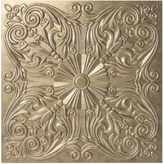 Decorative Ceiling Tile 2x2 Glue up, Lay in Ceiling Tile 24x24 of 12 ...