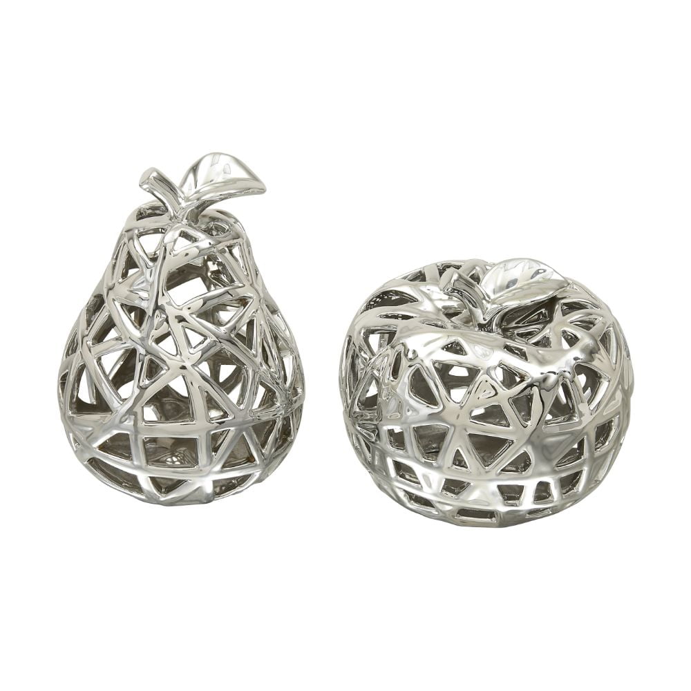 Decorative Ceramic Apple & Pear Set Of 2 - Walmart.com