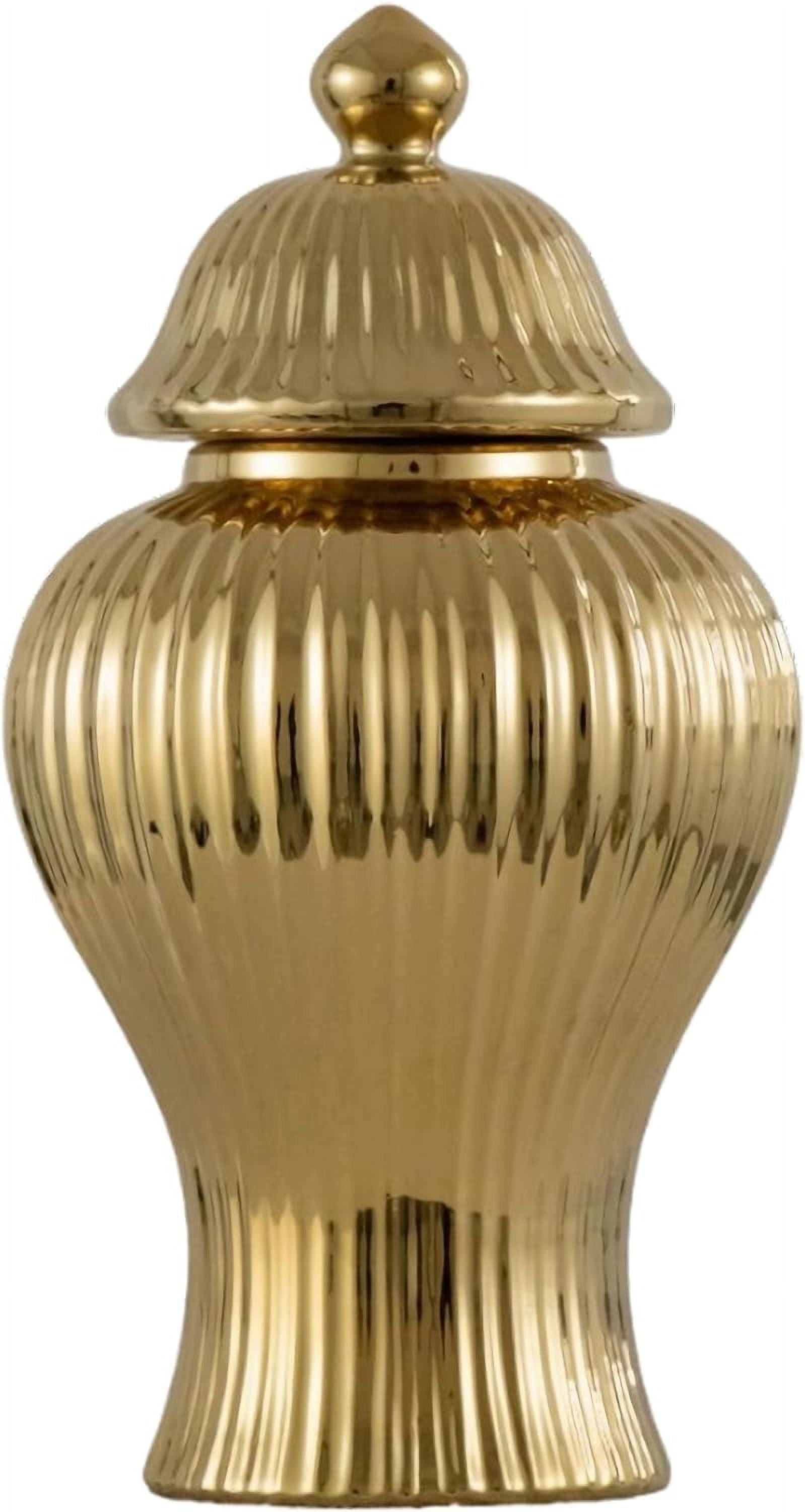 Decorative Ceramic Ginger jar with lid Storage jar Table Center vase ...