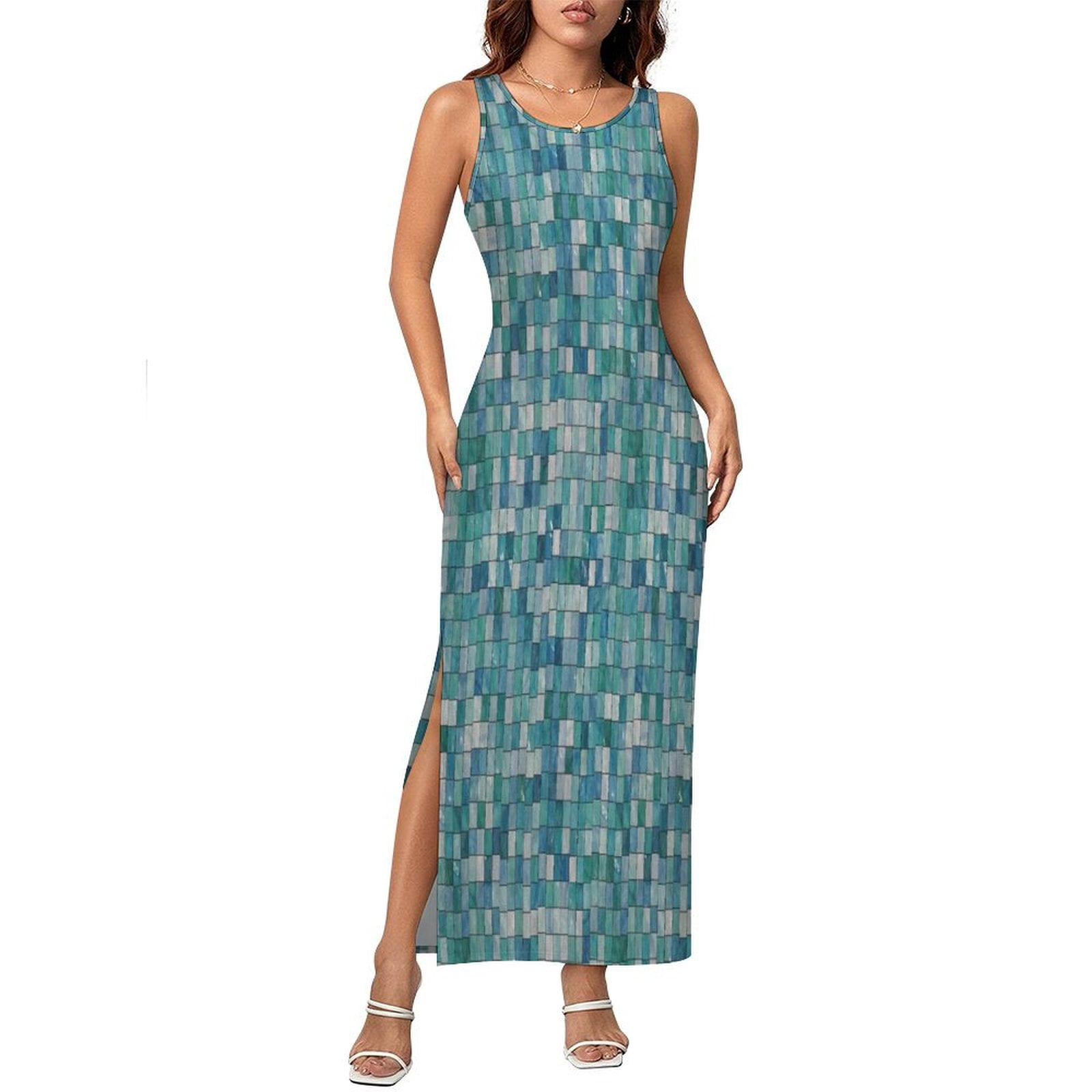 Decorative Ceramic Tiles Texture Ladies Summer Dresses Beach Vacation ...