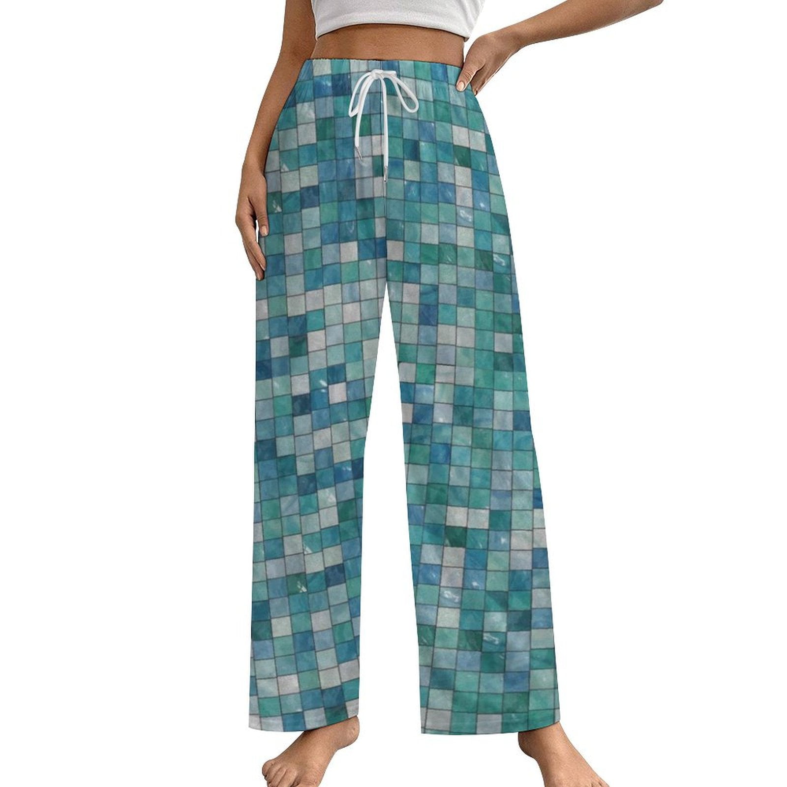 Decorative Ceramic Tiles Texture Women's Pajamas Pajama Pants Women's ...