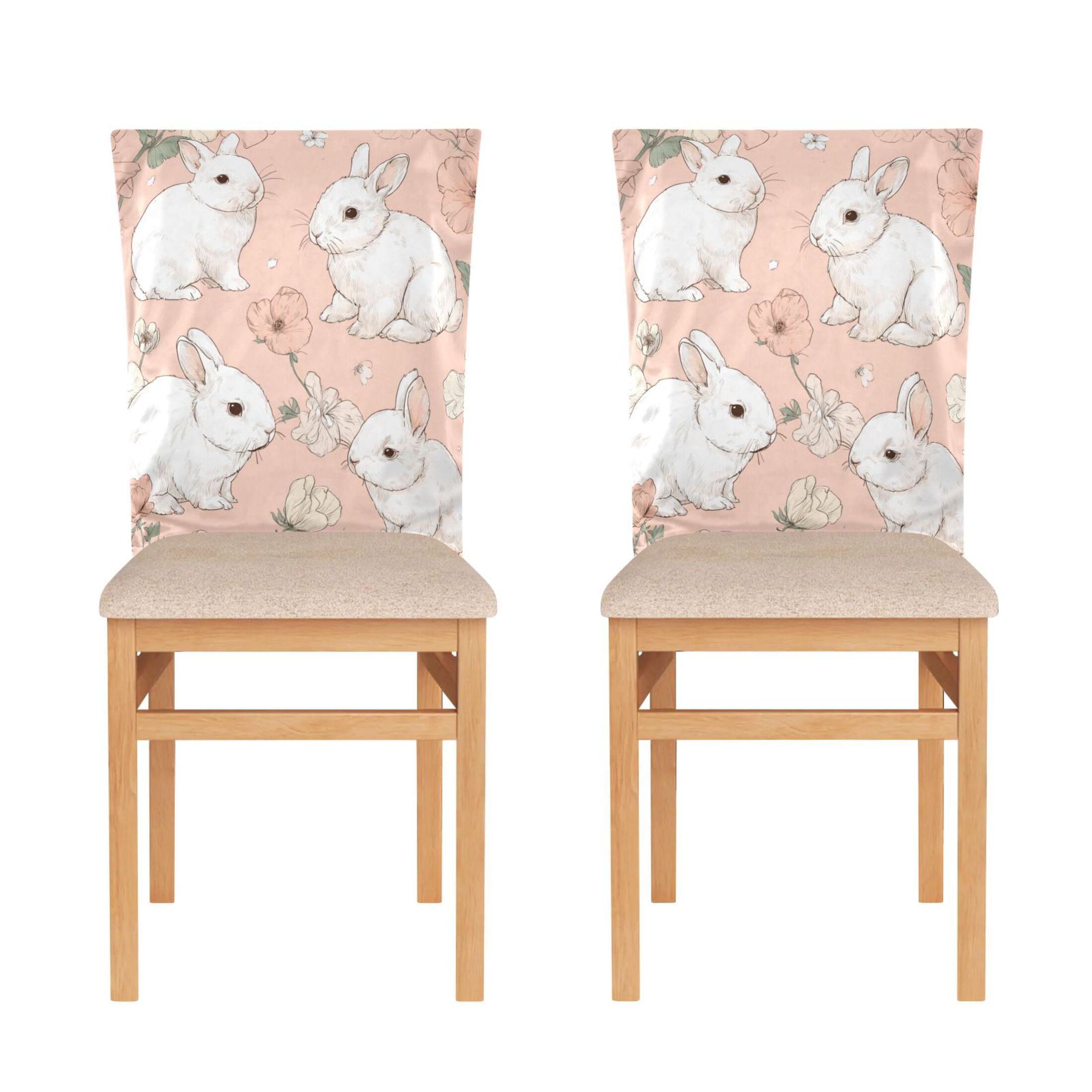 Decorative Chair Back Cover One Size x2 Chair Cover Dining Chair ...