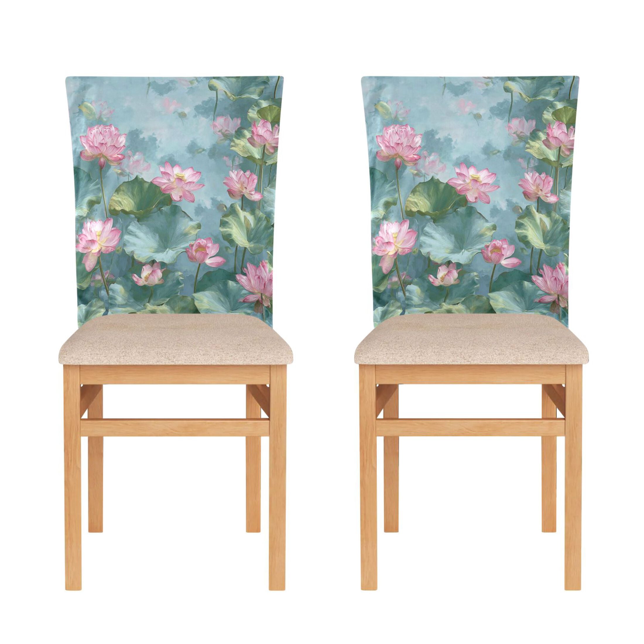 Decorative Chair Back Cover One Size x2 Chair Cover Dining Chair ...