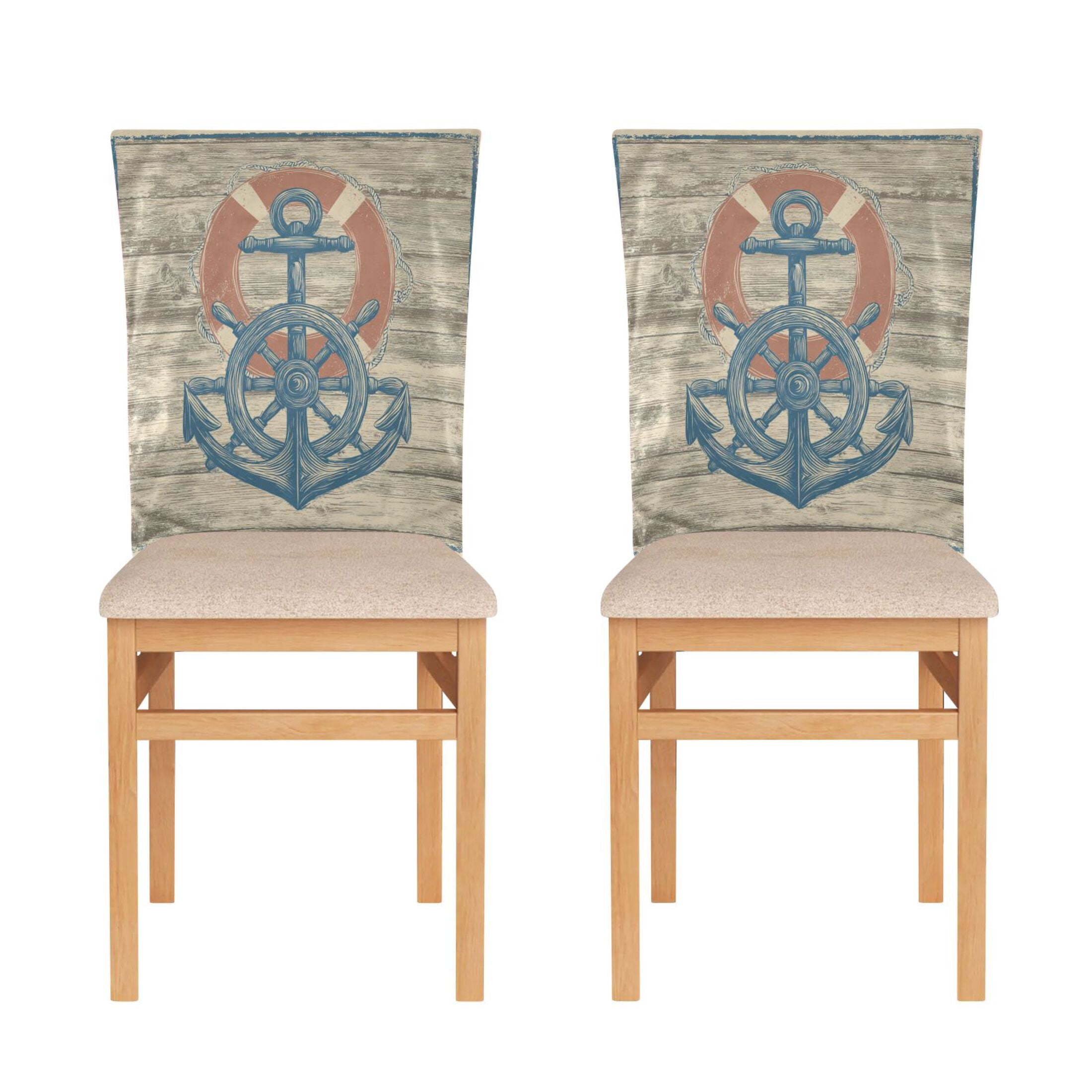 Decorative Chair Back Cover One Size x2 Chair Cover Dining Chair ...