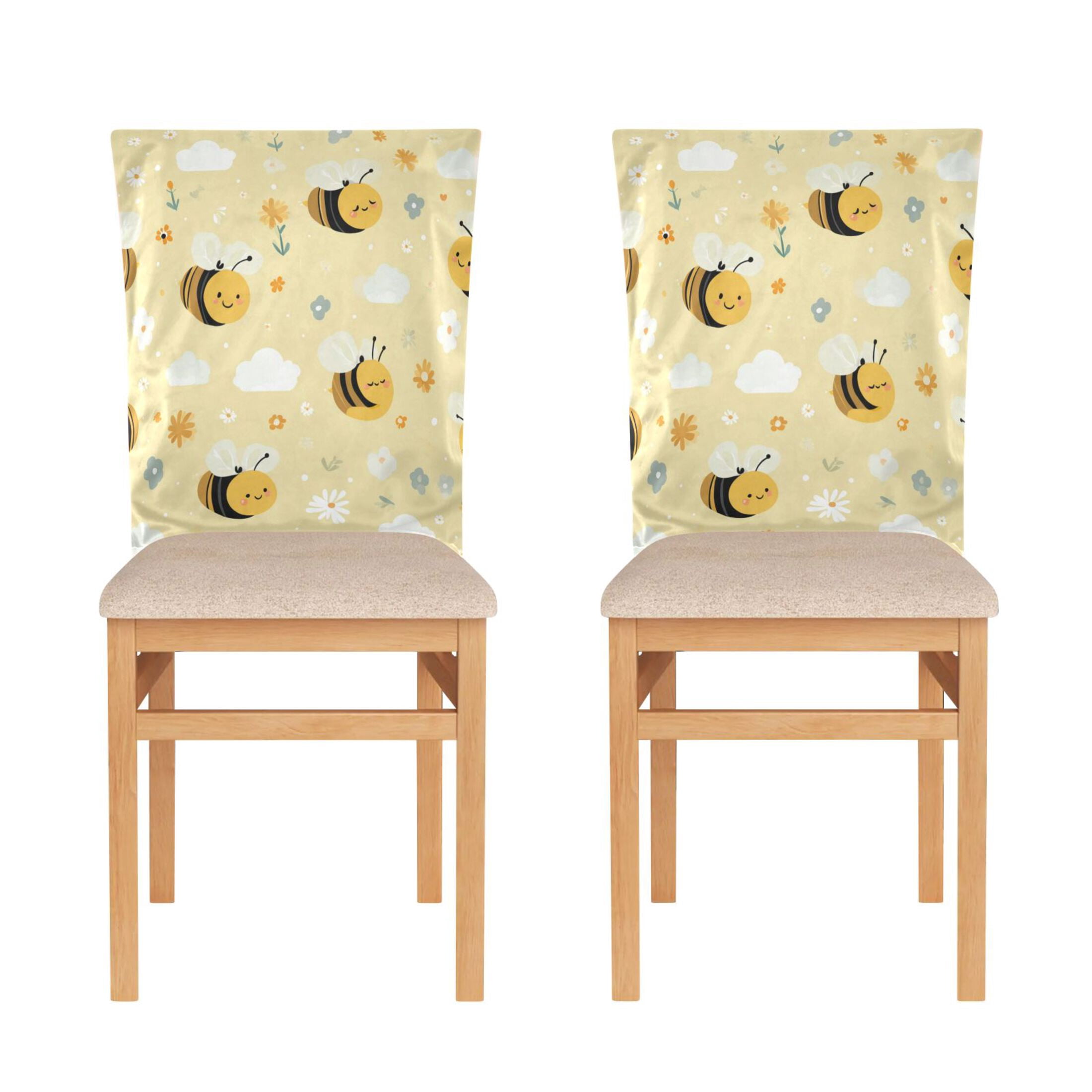 Decorative Chair Back Cover One Size x2 Chair Cover Dining Chair ...