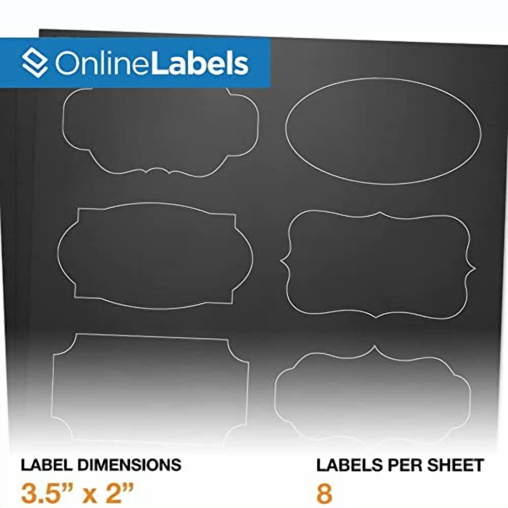 Decorative Chalkboard Stickers, Variety - Pack of 80 Stickers, 10 ...
