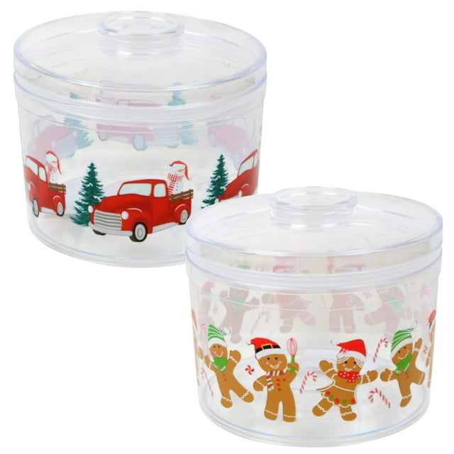 Decorative Christmas Holiday Gingerbread Snowmen Themed Plastic ... Decorative Christmas Holiday Gingerbread Snowmen Themed Plastic ...
