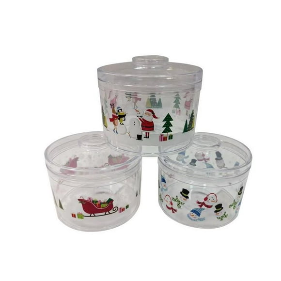 Plastic Christmas Containers