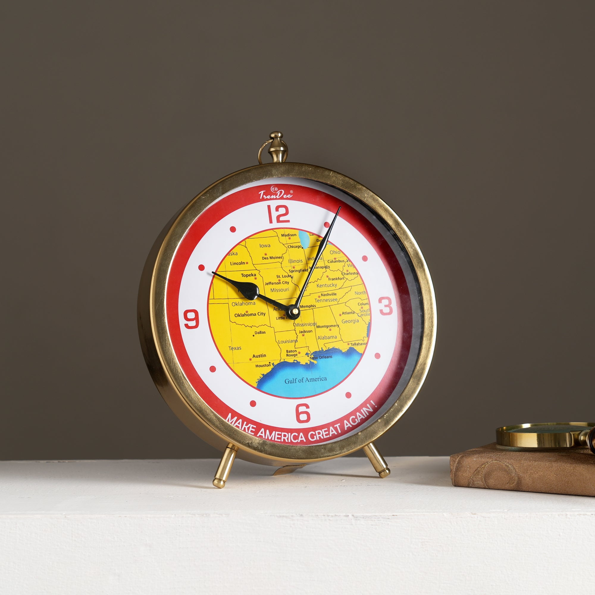 Decorative Desk Clock - Table Clock: 10x1.75x12" - Walmart.com