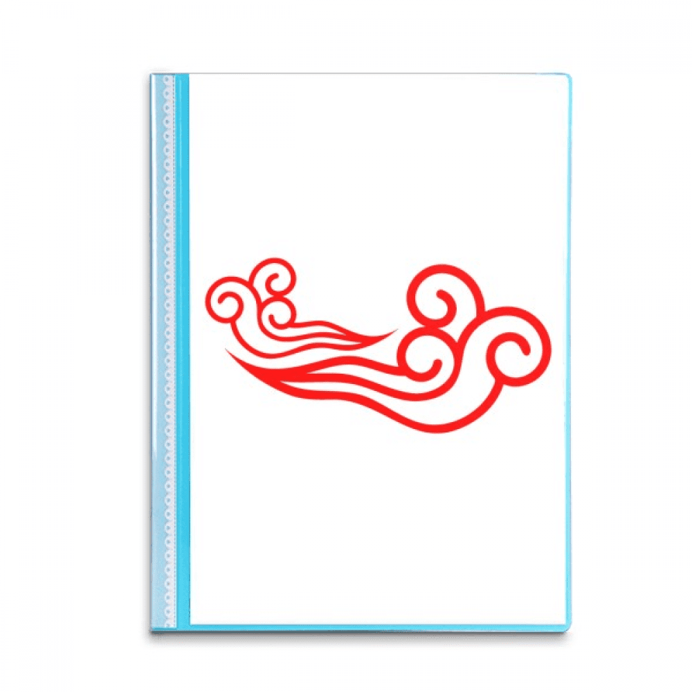Decorative Cloud Patterns Book Sheet Protectors Portfolio Binder Folder ...