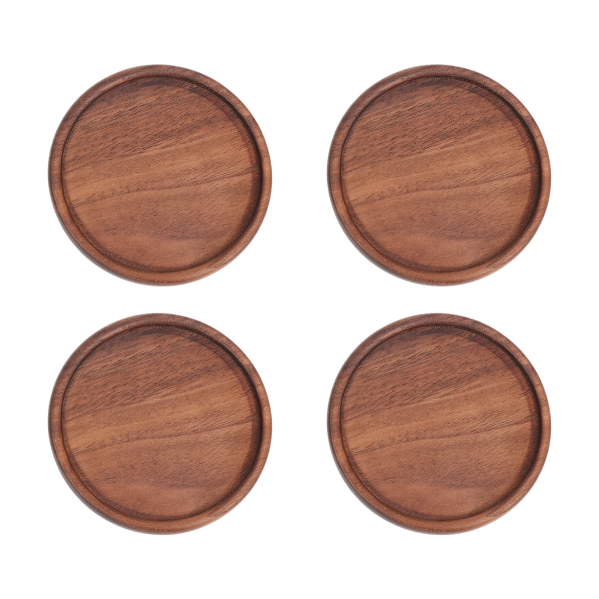 Decorative Coaster Glass Coasters for Drinks 4 Pcs Round Placemats Cup ...