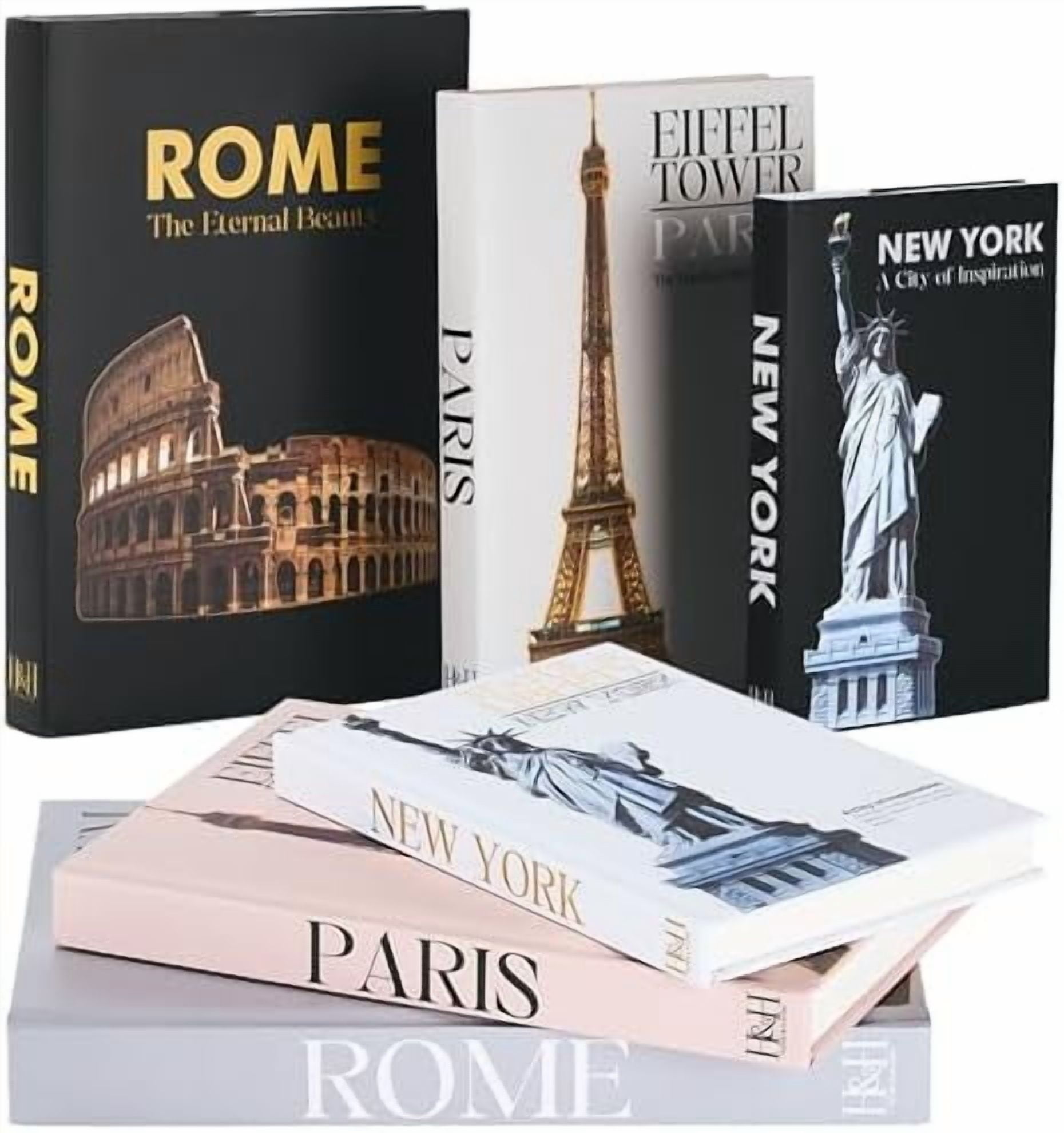 Decorative Coffee Table Books Set – Fake Books for Decoration, Modern ...