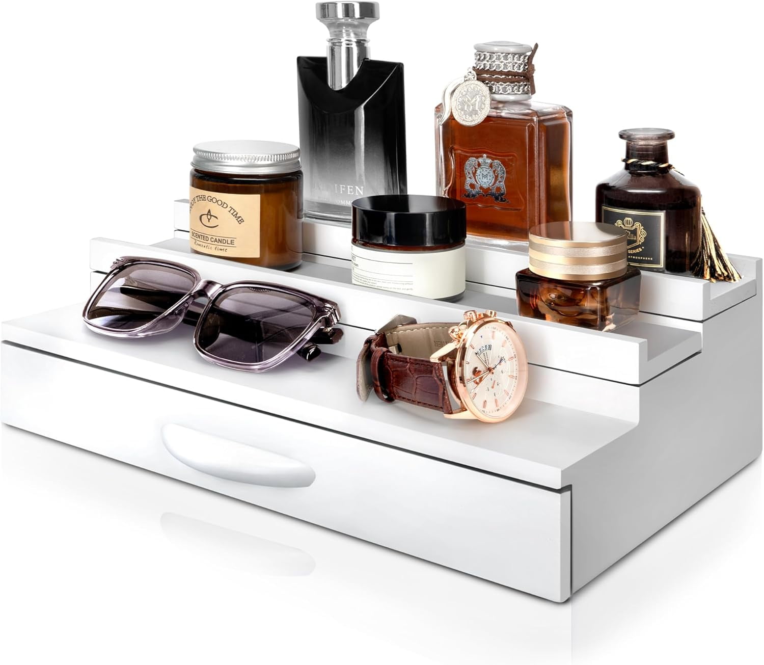 Decorative Cologne Organizer for Room Decor - 3 Tier Cologne Stand with ...