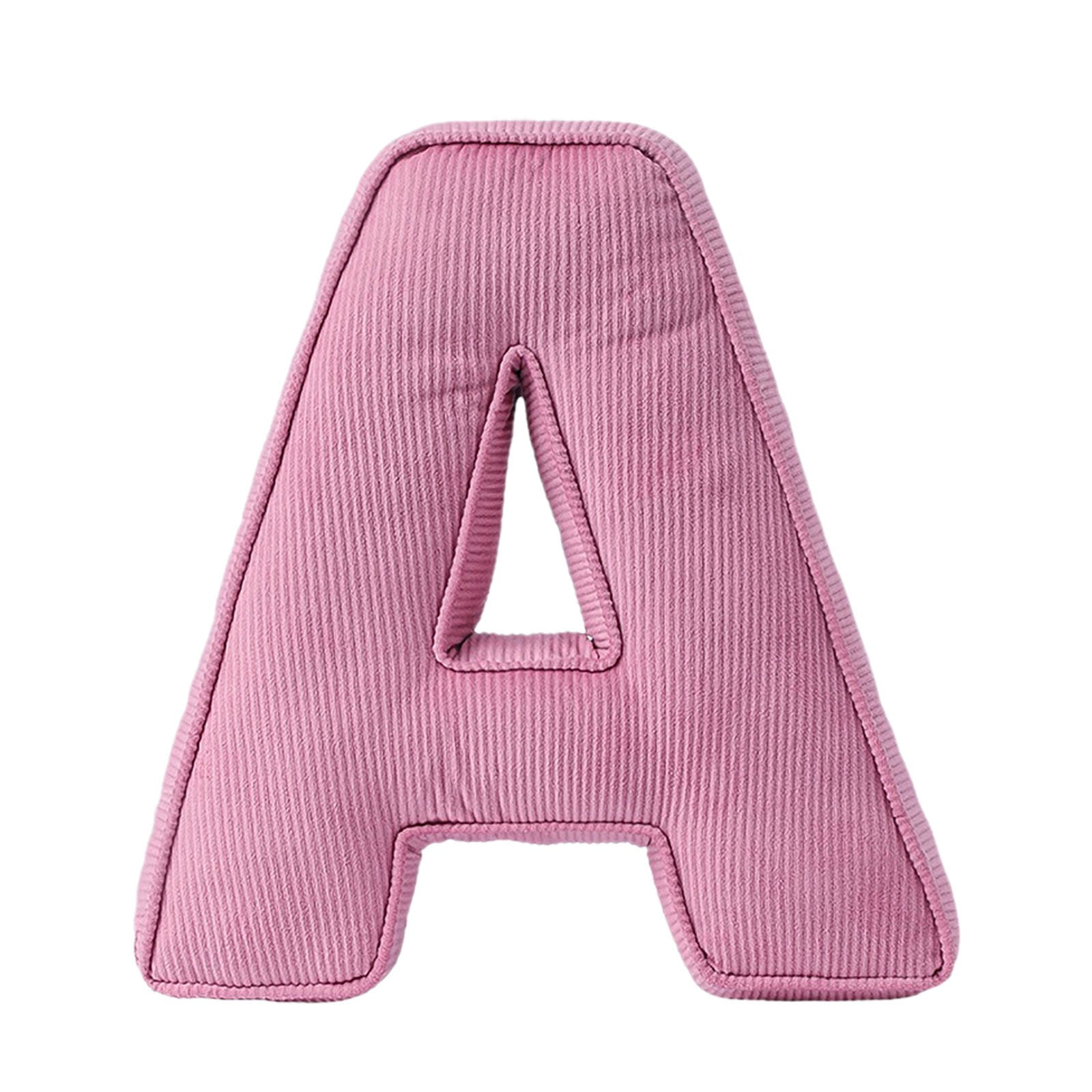 Decorative Corduroy Alphabet Letter Shaped Hugging Throw Pillow for ...