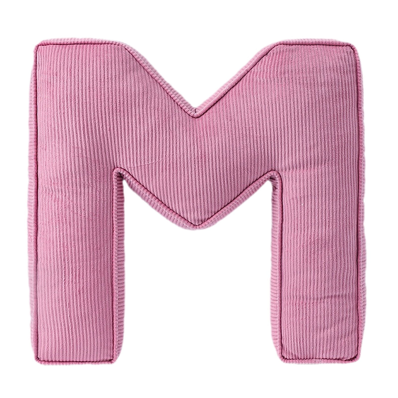 Decorative Corduroy Letter Pillow - Hugging Throw Pillows Shaped Like ...
