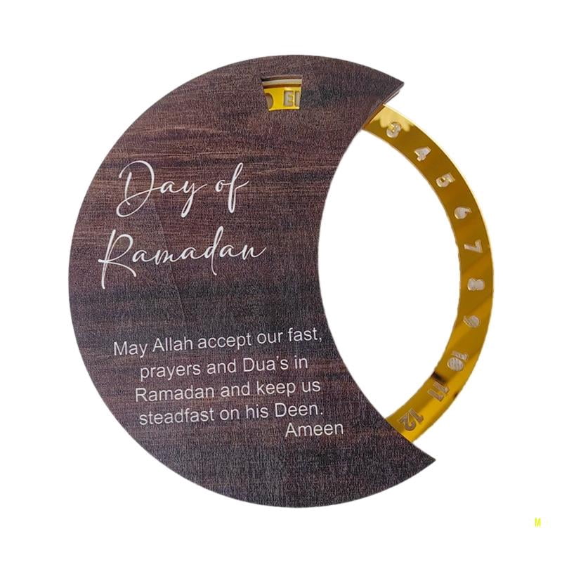 Decorative Countdown Calendar Desk Calendar, Rotating Wooden Countdown ...