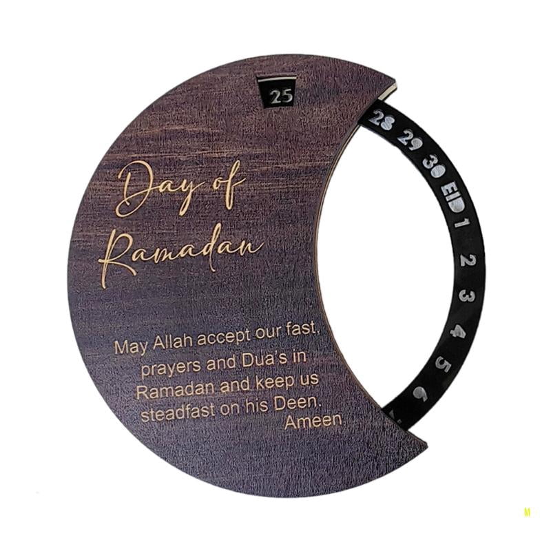 Decorative Countdown Calendar Desk Calendar, Rotating Wooden Countdown ...