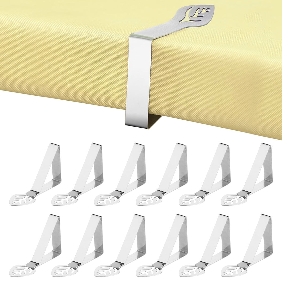 Decorative Cover Clamp for Outdoor Indoor Events, Stainless Steel Table ...