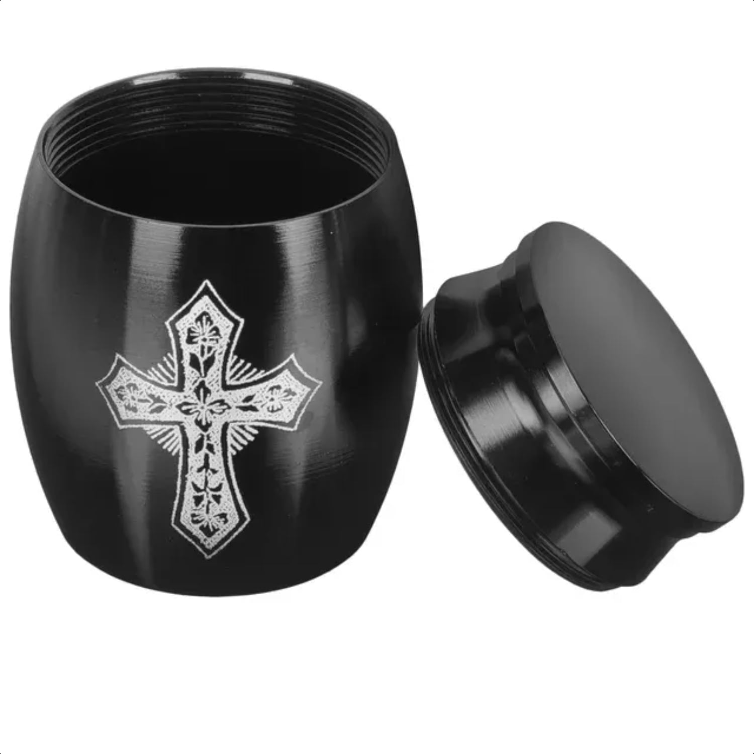 Decorative Cross Metal Cremation Urn for Human Ashes - Keepsake ...