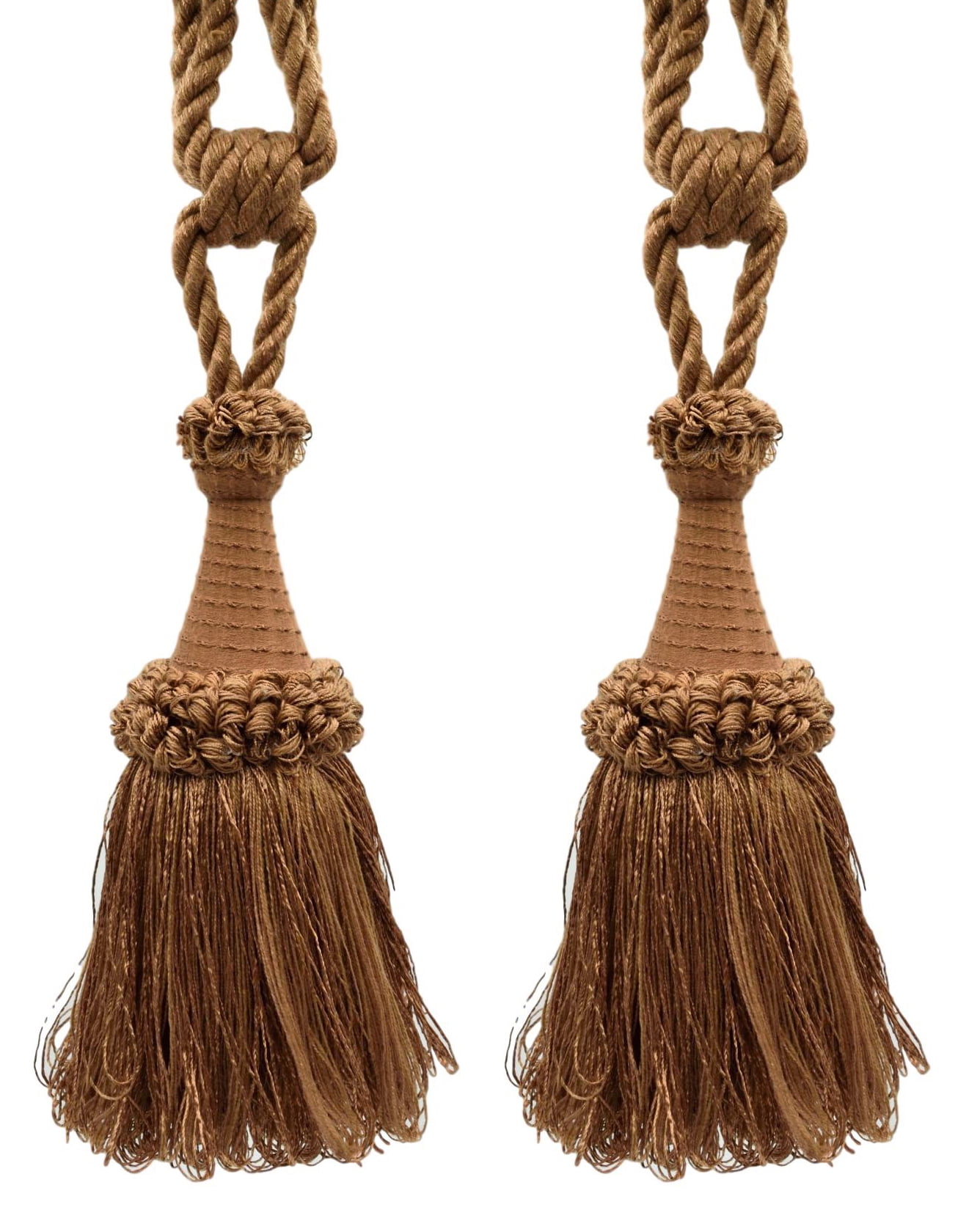 DECOPRO Decorative Curtain & Drapery Tassel Tieback Handcrafted with ...