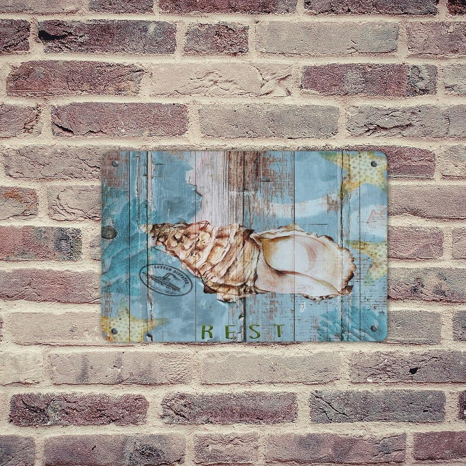 Decorative Customized Metal Plaque Nautical Beach Ocean Theme ...