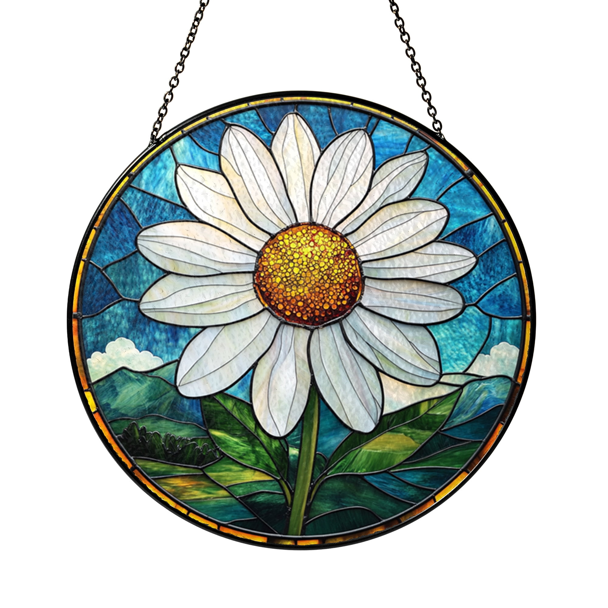 Decorative Dandelion Glass Style Suncatcher – Window Decor - Walmart.com